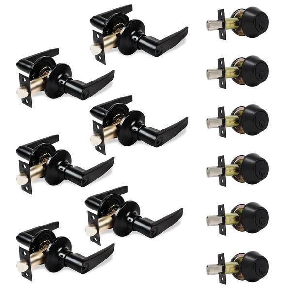 Premier Lock Oil-Rubbed Bronze Entry Door Handle Combo Lock Set with ...