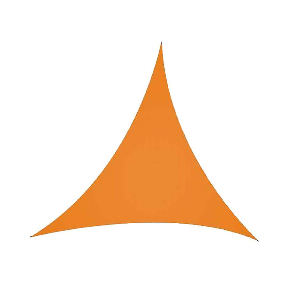 Sudzendf 9.84 ft. x 9.84 ft. Orange Triangle Shade Sail Awning Sail ...