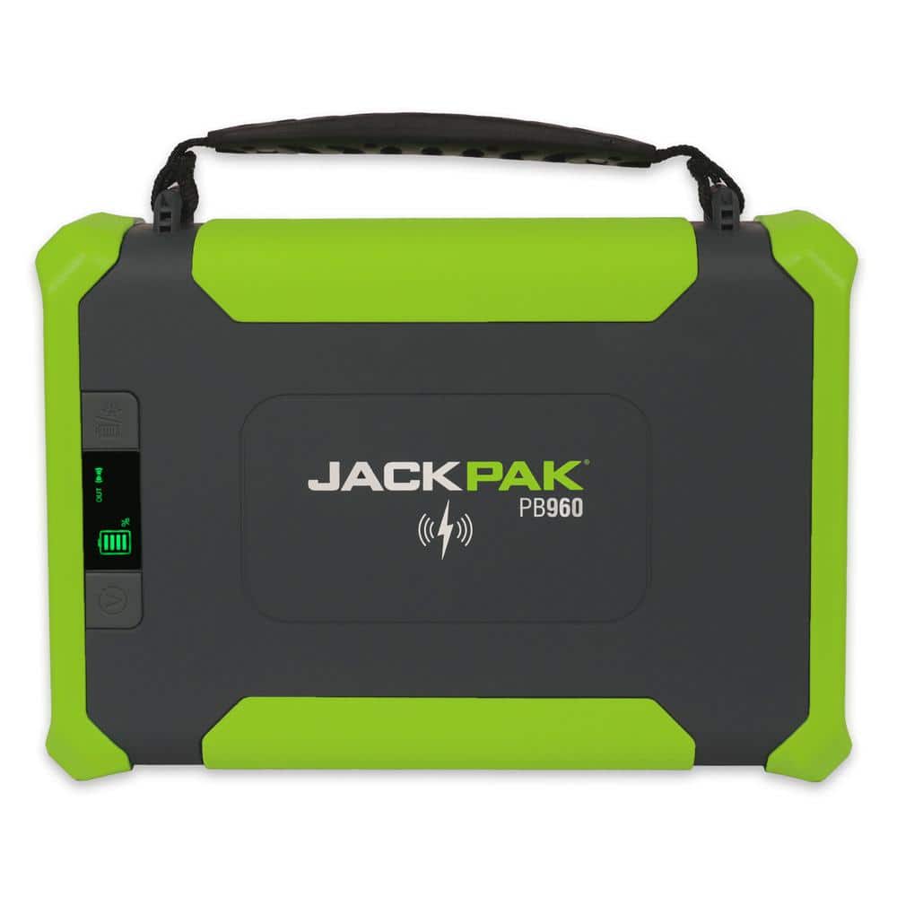 JACKPAK 96,000 mAh Capacity Water-Proof Portable Power Station, Wireless Charging, Pass Through ...