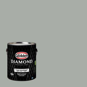 Glidden Premium 1 qt. Light Drizzle PPG1033-4 Satin Exterior Latex ...
