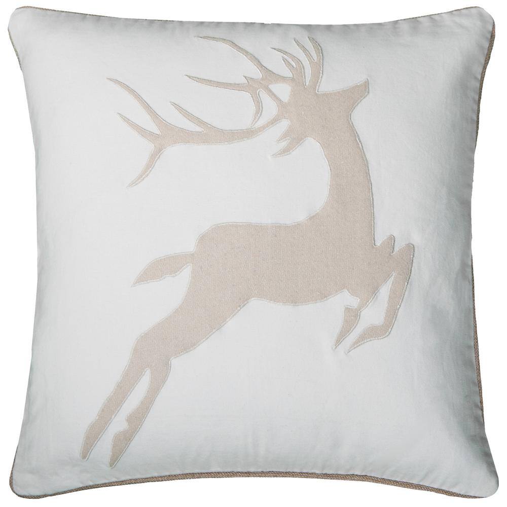 Rizzy Home Holiday Dear Polyester Standard Throw Pillow ...