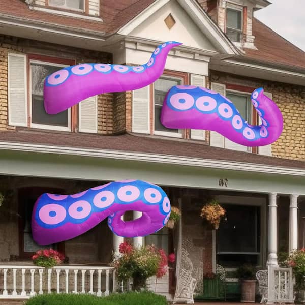 Joyfy Multi-Color Halloween Inflatable Giant Octopus Tentacle Made of ...