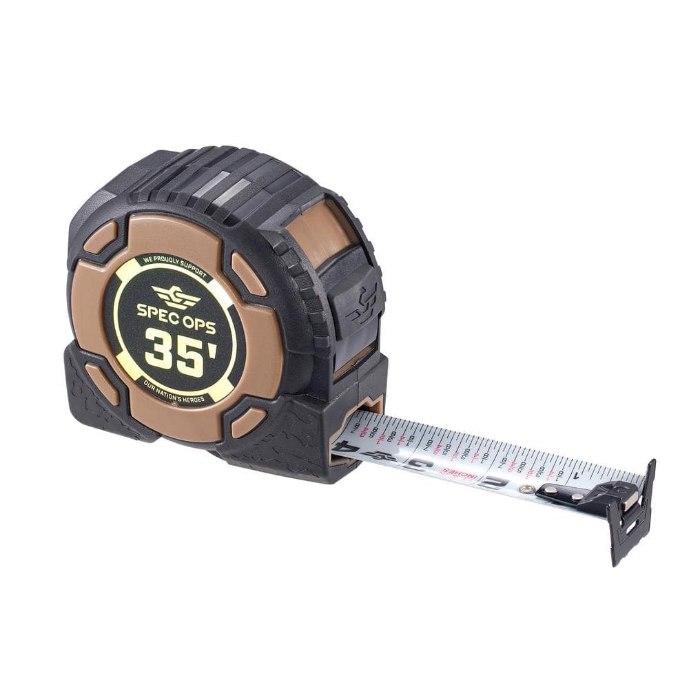 SPEC OPS 35 ft. Elite Series Magnetic Tape Measure, 1 1/4 in. Double ...