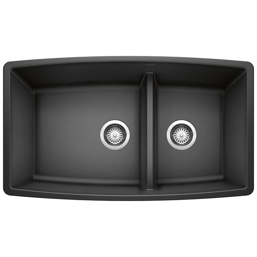 Reviews for Blanco PERFORMA 33 in. Undermount Double Bowl Anthracite ...