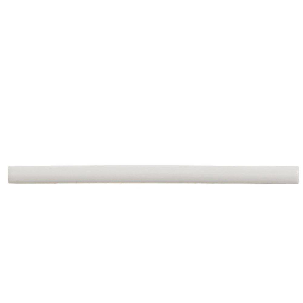 Apollo Tile Horizonte 0.5 in. x 8 in. Glossy Soft Dove Gray Ceramic ...