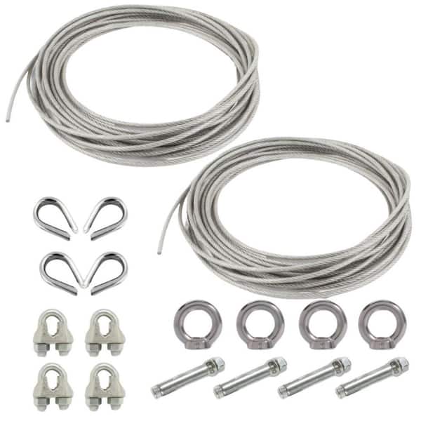 Sedco 3/16 in. x 3/8 in. x 2-3/4 in. Thimble/Clamp Set with 1/8 in ...