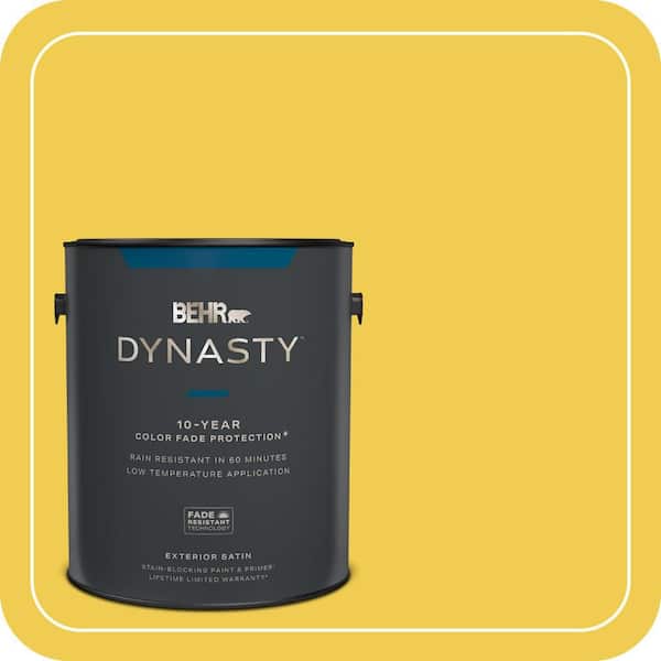 BEHR DYNASTY 1 gal. #P310-6 Radiant Sun Satin Enamel Exterior Stain ...