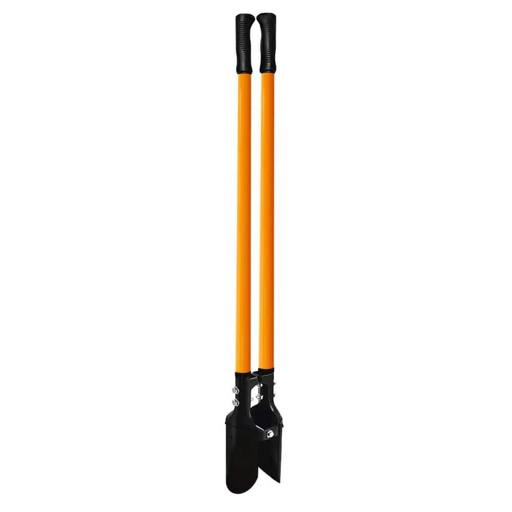 SenQWFa 0.03 cu. ft. Post Hole Digger Tool, Heavy Duty with Fiberglass ...
