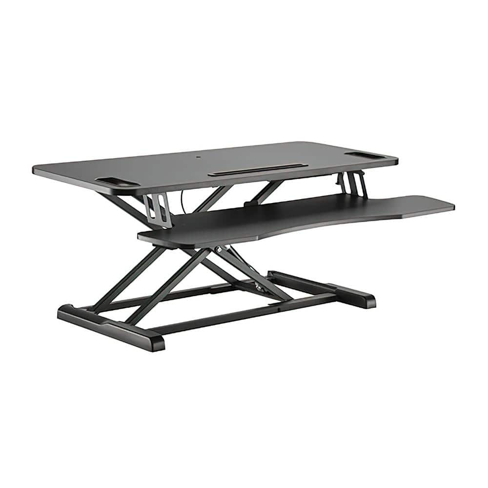 TygerClaw 24 in. Black Metal Foldable Folding Utility Table TYDS14018 ...