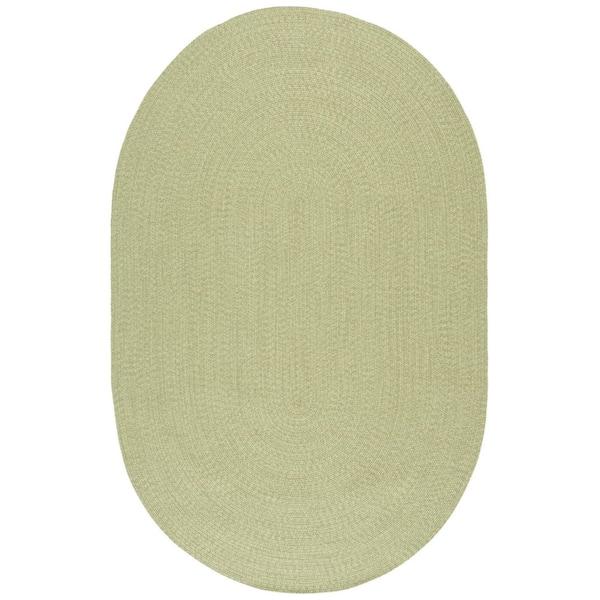 SAFAVIEH Braided Sage 5 ft. x 8 ft. Machine Washable Geometric Solid ...