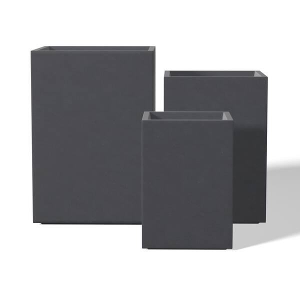 Sapcrete Modern 13 in. 16 in. 19in. High Large Tall Elongated Square ...