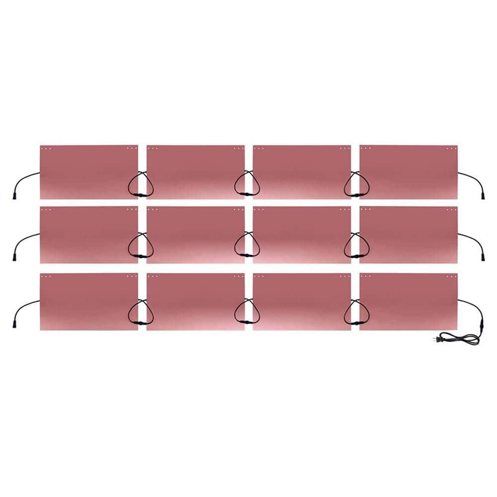 1.96ft x 1.14ft 31-Gauge Corrugated Roof Heating Solar Panel De-Icing ...