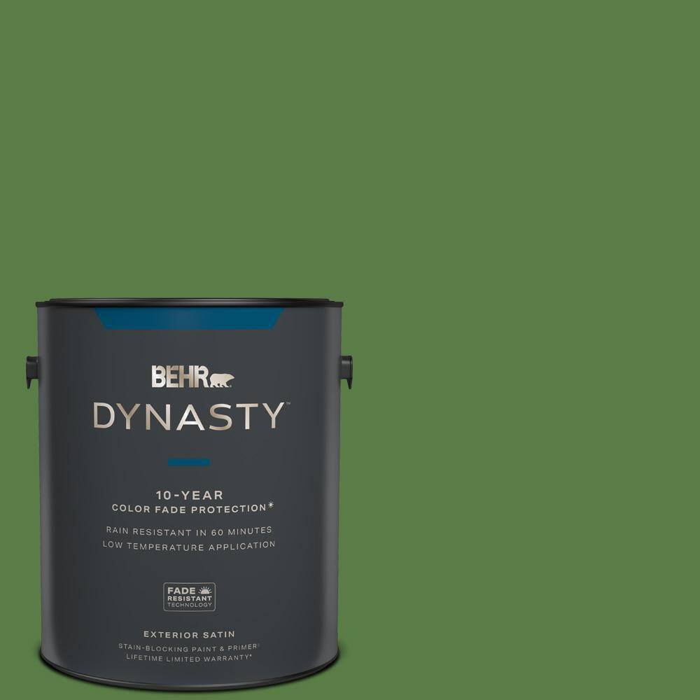 BEHR DYNASTY 1 gal. #S-H-430 Mossy Green Satin Enamel Exterior Stain ...
