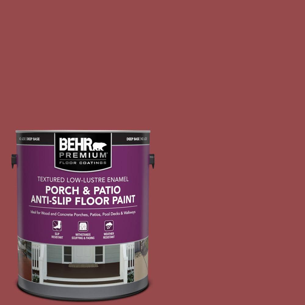 BEHR PREMIUM 1 gal. #M140-6 Circus Red Textured Low-Lustre Enamel ...