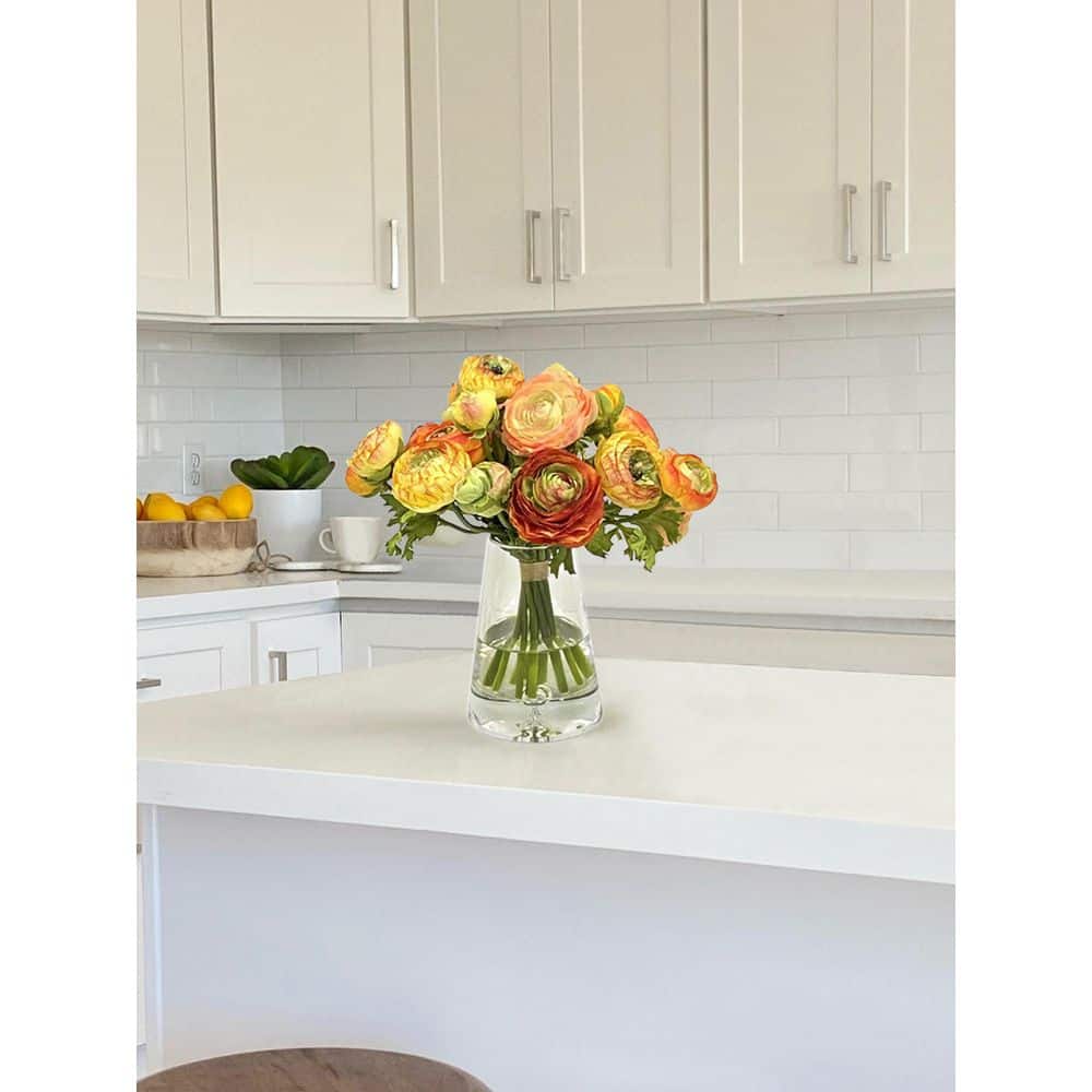 Winward Silks International Inc 13 in. Orange Indoor Artificial ...