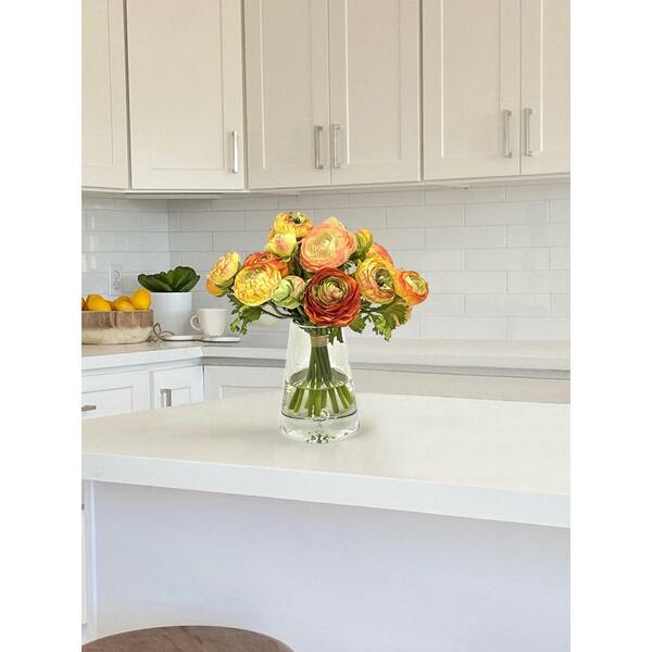 Winward Silks International Inc 13 in. Orange Indoor Artificial ...