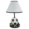 ORE International 15 in. White Soccer Accent Table Lamp 31604SCB - The ...