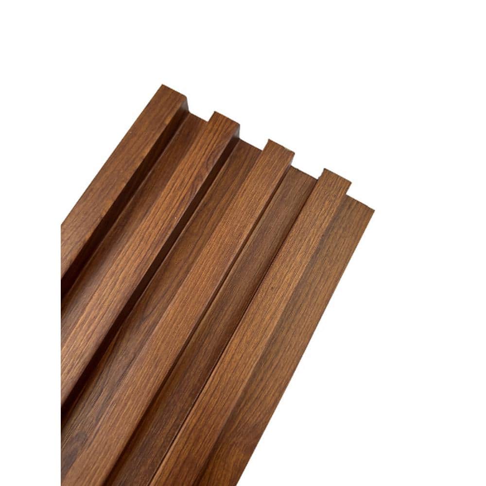 Ejoy 94.5 in. x 8.6 in. x 1 in. PVC Vinyl Indoor 4 Grid Cladding Panel ...