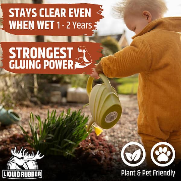 LIQUID RUBBER Mulch Glue 5 Gal. Ready-to-Use Landscape Adhesive for ...