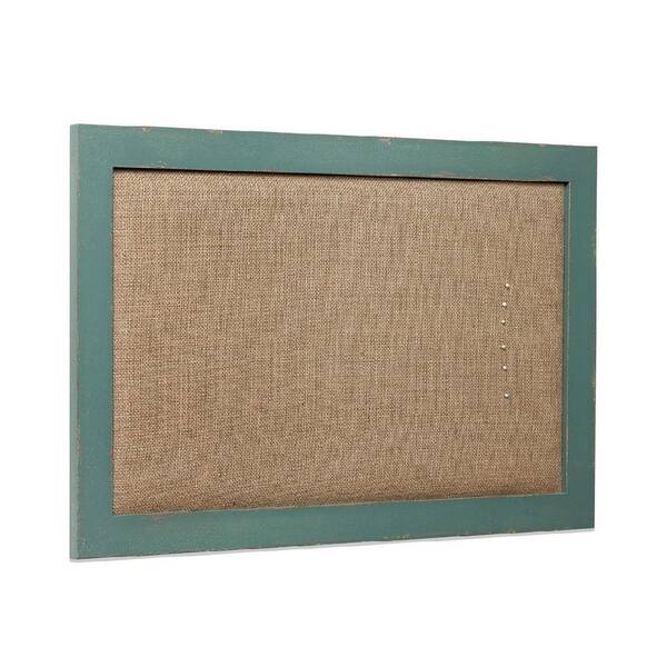 18 in. x 29 in. Green Wood Framed Memo Board HDBLXXXZXR - The Home Depot