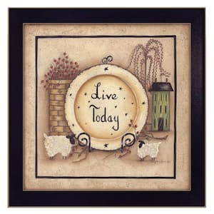 HomeRoots Charlie Cherish Yesterday 1-Piece Framed Wall Art 14 in. x 14 ...