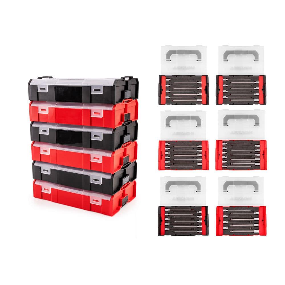TEKTON 3/8 in. Drive Long Bit Socket Set with Mini Stacking Tool Boxes ...