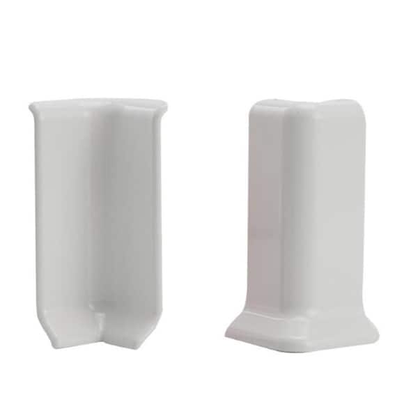 Wellco 1.57 in. W x 1.57 in. L x 3.94 in. D Self Adhesive PVC Baseboard ...