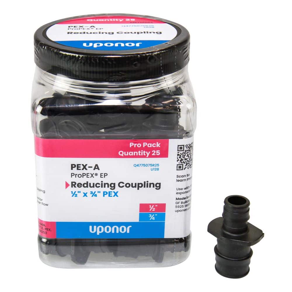Uponor ProPEX 1/2 in. x 3/4 in. PEX-A Expansion Barb Engineered Polymer ...