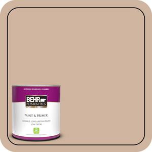 BEHR PREMIUM PLUS 8 oz. #BNC-01 Bauhaus Buff Semi-Gloss Interior ...