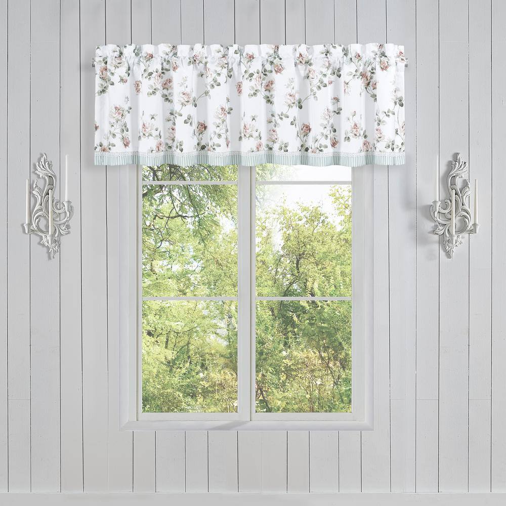 Rialto Sage Polyester Window Straight Valance 2743056STVAL - The Home Depot