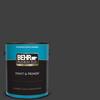 BEHR PREMIUM PLUS 1 gal. #ECC-10-2 Jet Black Satin Enamel Exterior ...