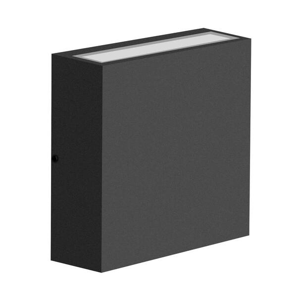 Etokfoks Aluminum Outdoor Hard-wired Wall Light/Path Light in Dark Gray ...