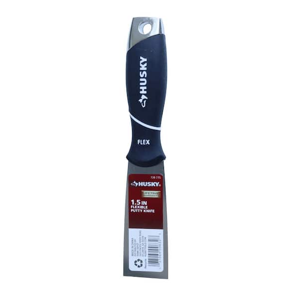 Husky 1.5 in. Flexible Putty Knife DSX15F-HUS - The Home Depot