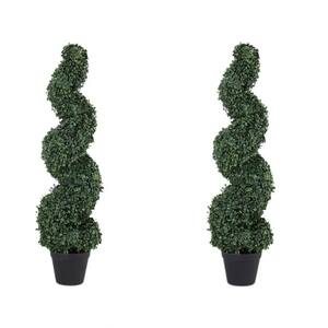 poetree 3 ft. Artificial Bunny Shaped Topiary Trees in Pot 2-Pack ...