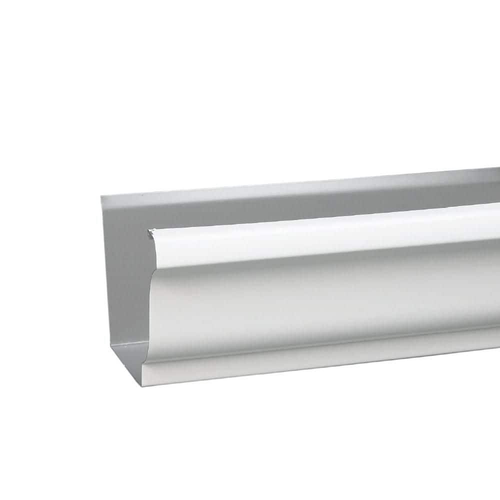 Amerimax Home Products 6 in. x 10 ft. White Aluminum K-Style Gutter ...