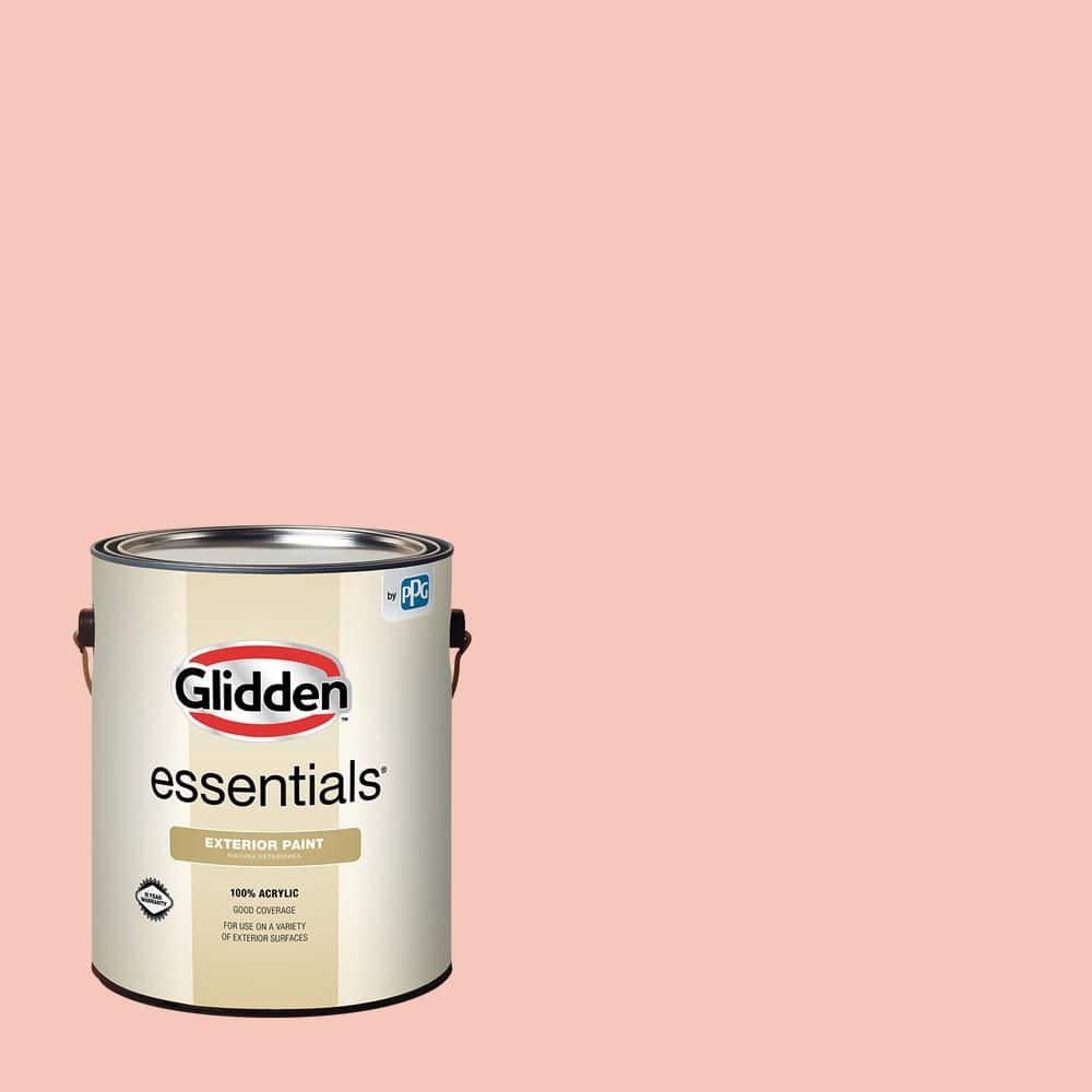 Glidden Essentials 1 gal. #PPG1193-4 Sweet Angel Satin Exterior Paint ...