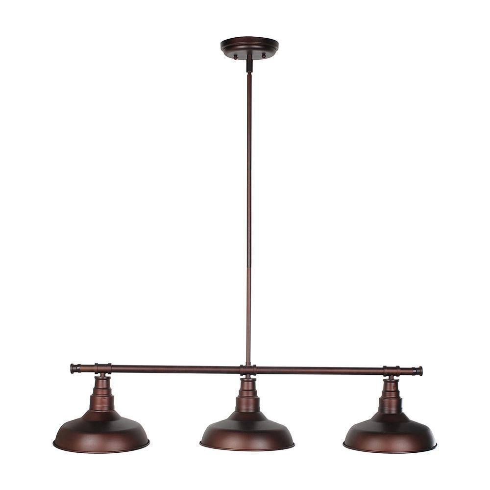 Design House Kimball 3-Light Textured Coffee Bronze Indoor Pendant ...