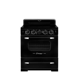 Unique Appliances Classic Retro 30 in. 5 Burner Element Freestanding ...