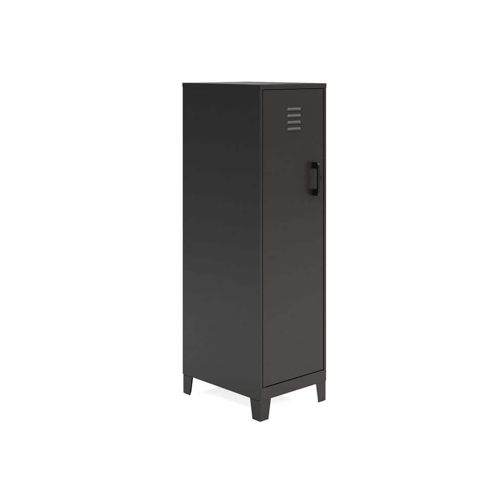 Space Solutions 4 Shelf Mini Storage Locker Cabinet w/ 3 in. Riser Legs ...