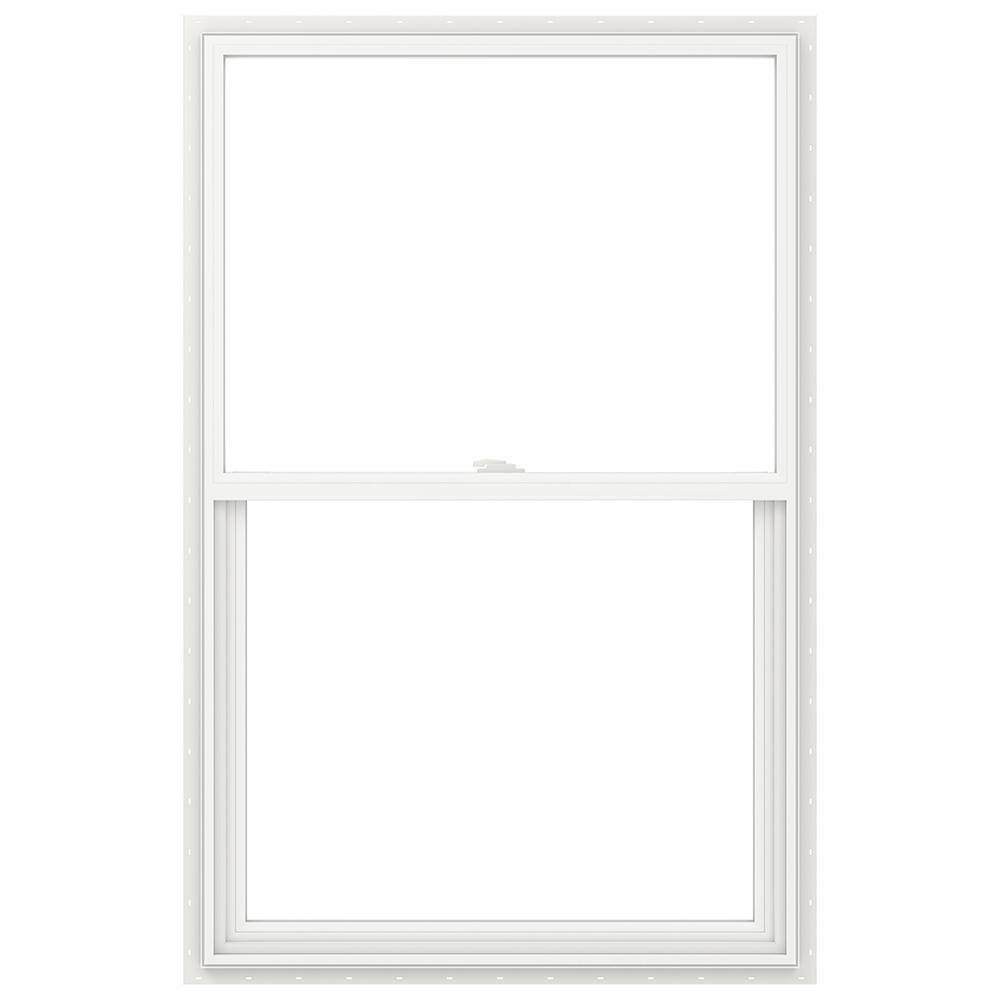 JELD-WEN V-2500 Series 35.75 in. x 53.5 in. Single Hung Vinyl Low-E ...
