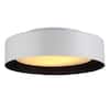 Bromi Design Lynch White and Black Flush Mount B4106B - The Home Depot