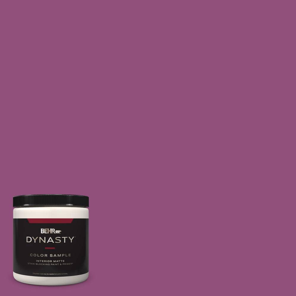 BEHR DYNASTY 8 oz. #P110-7 XOXO Matte Stain-Blocking Interior/Exterior ...