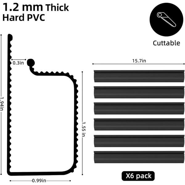 Yichuhaoxi Under Desk Cable Management 1.33 ft. Cable Management Under Desk, Easy Install Self ...