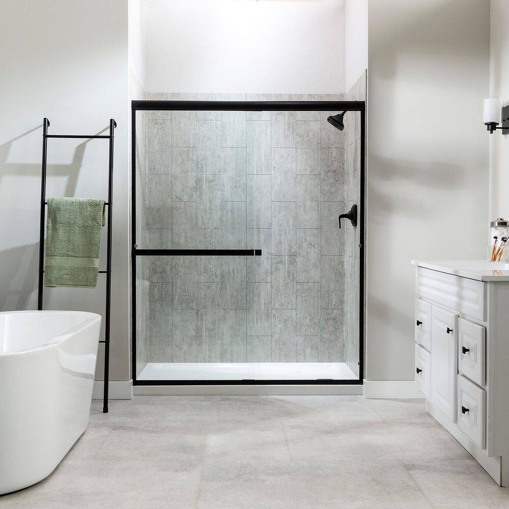 PALISADE 36in x 60in x 78in 4-Piece Glue-Up Alcove Shower Wall, Shelf ...