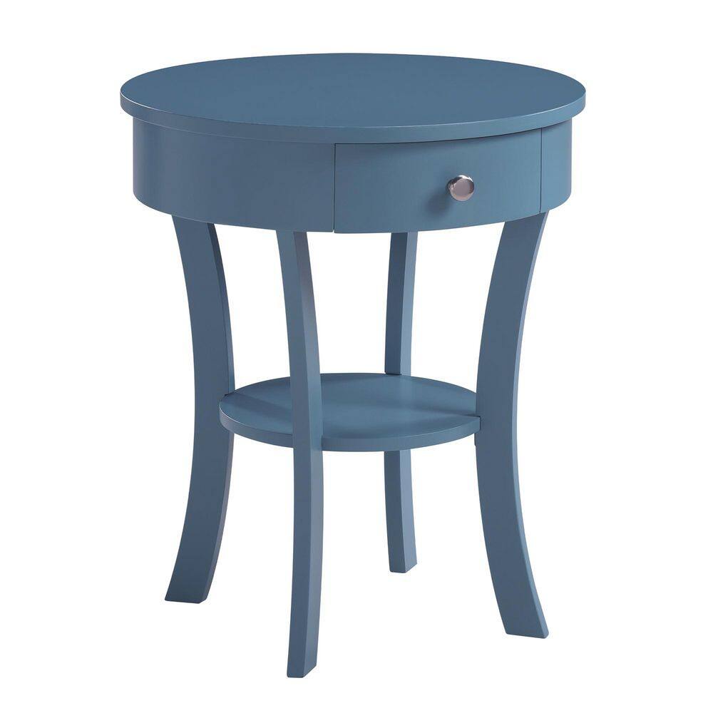 Convenience Concepts Classic Accents Schaffer 20 in. Dusty Blue Round ...