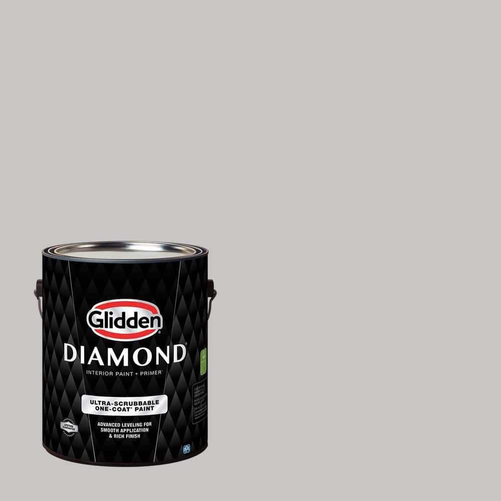 Glidden Diamond 1 gal. PPG0995-3 Silver Band Flat Interior Paint with ...