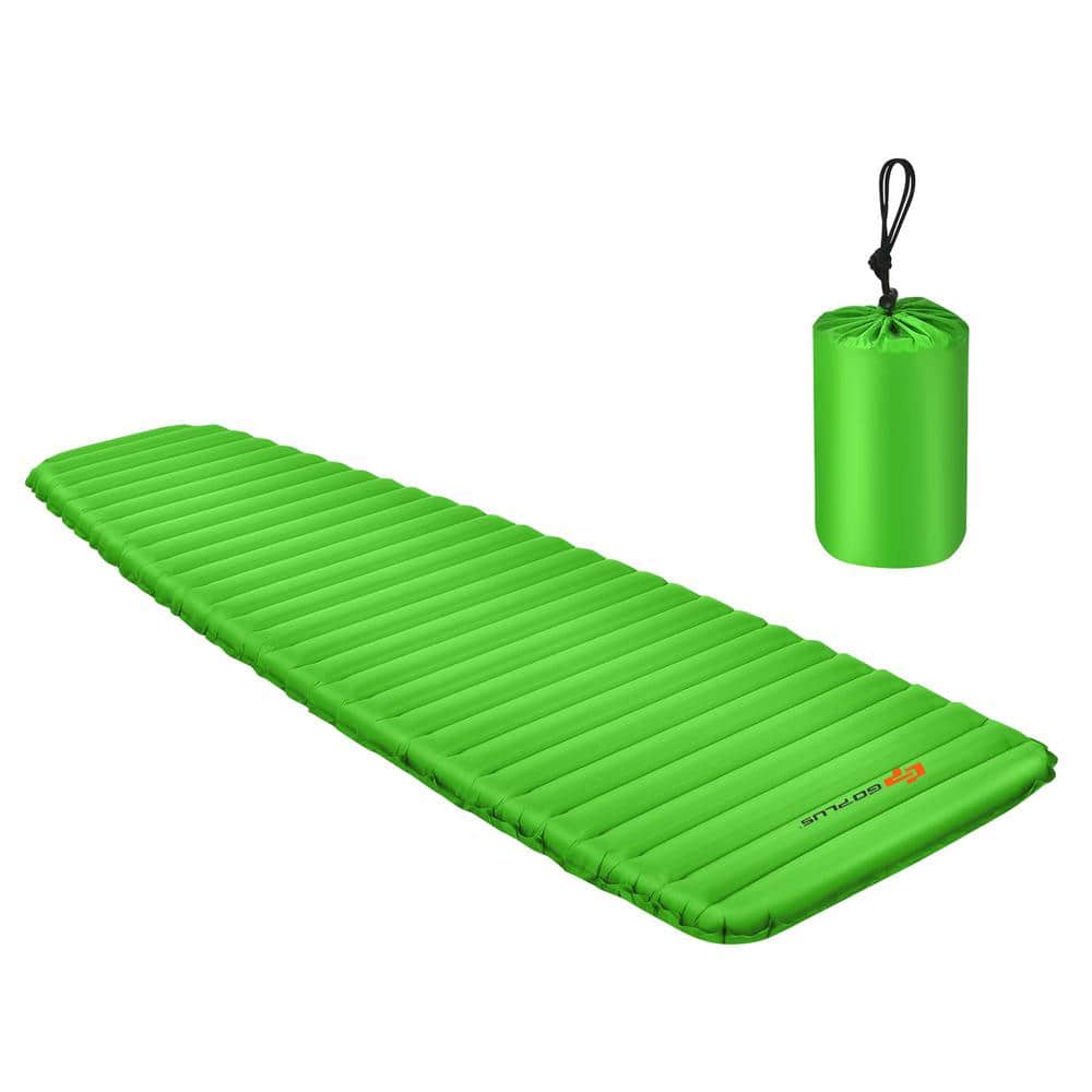 Costway 3 in. Inflatable Camping Sleeping Pad Waterproof and ...