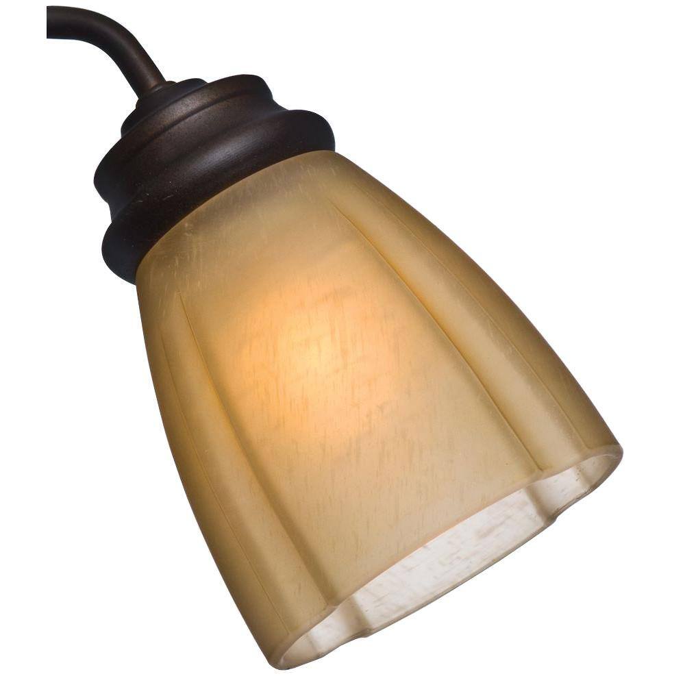 Casablanca 2-1/4 in. Ribbed Deco Toffee Socket Glass Ceiling Fan Light ...