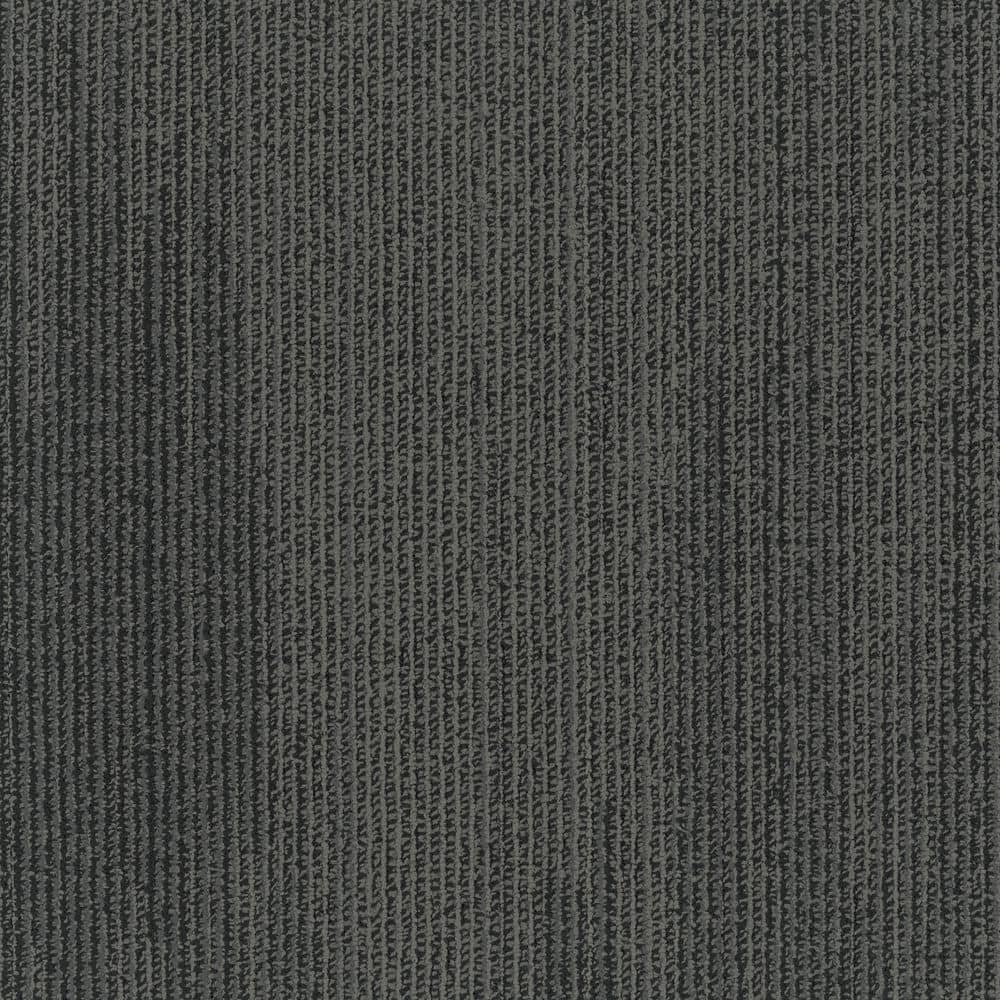Mohawk 24 in. x 24 in. Textured Loop Carpet - Elite -Color Black Bird ...