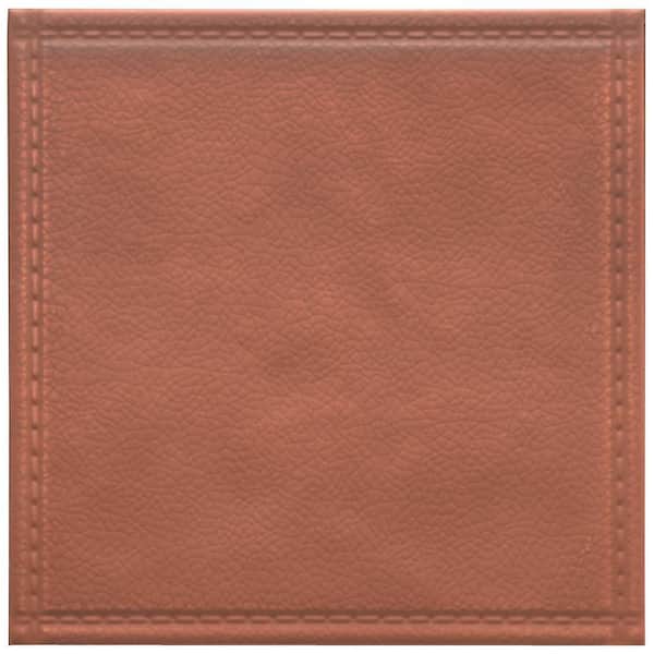 Merola Tile Saddle Bourbon 4 in. x 4 in. Ceramic Floor and Wall Take ...